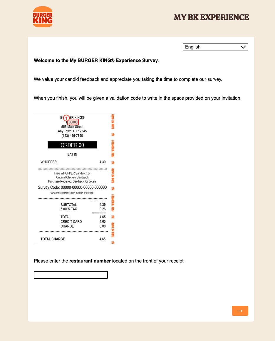 Burger King Survey – Share Your Feedback at MyBKExperience.com ...